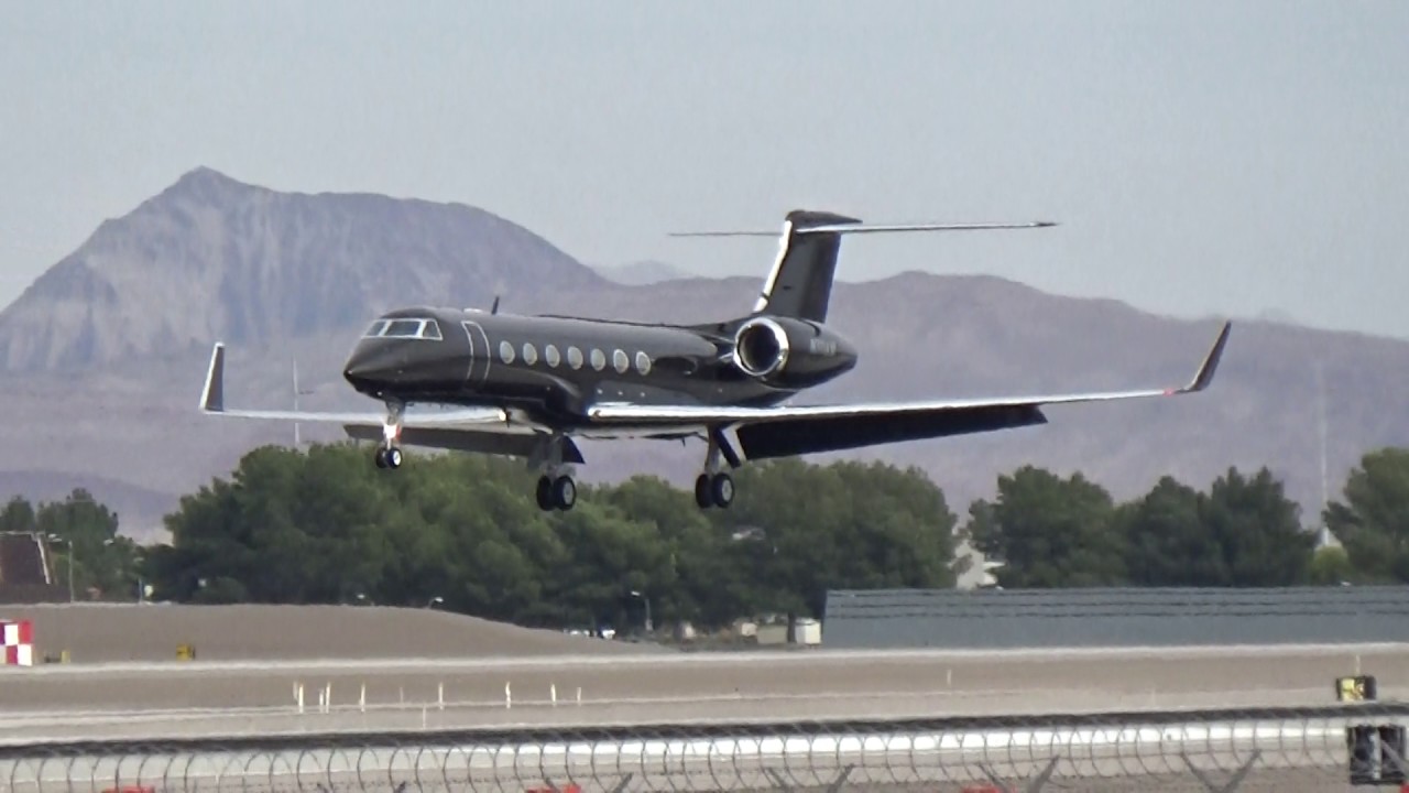 Marnell Gaming Management Gulfstream V (N111AM) arriving at Las Vegas ...