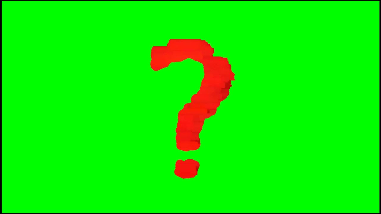 Free Animated Question Mark Green Screen Masters - YouTube