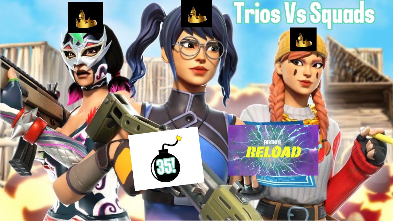 Fortnite | Trio vs Squad Reload | 35 bomb! - YouTube