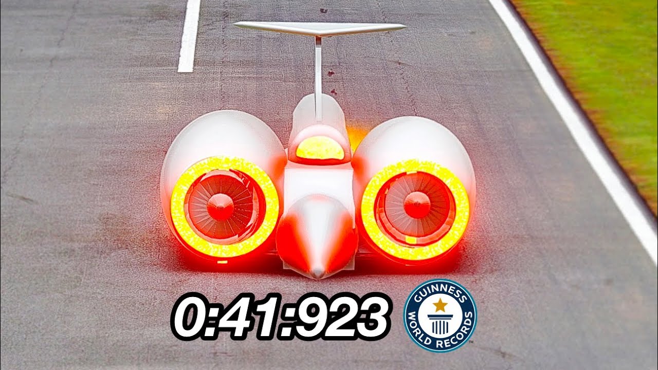 Thrust SSC GTR destroys MONZA WORLD RECORD - 0:41.923 - YouTube