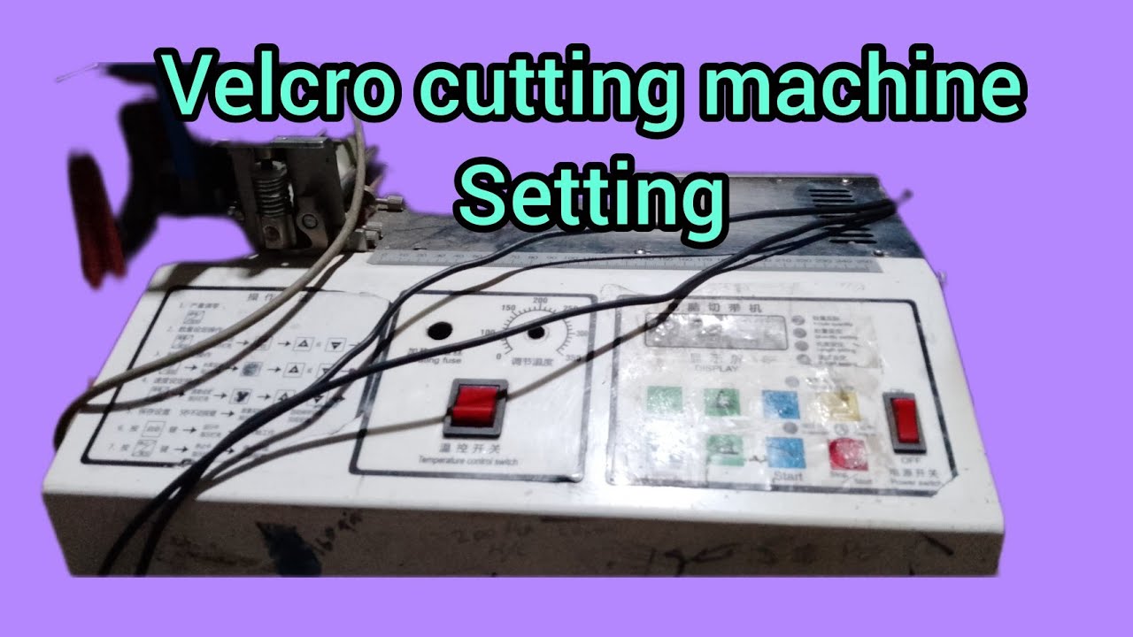 Solution of Velcro tape cutting machine - YouTube