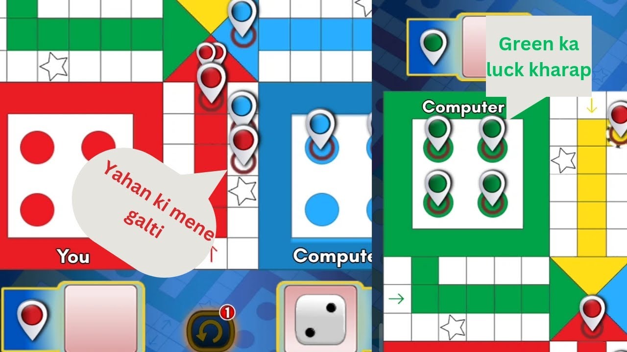 Ludo king game 4 players match | I'm Red | Superb gameplay of ludo king ...