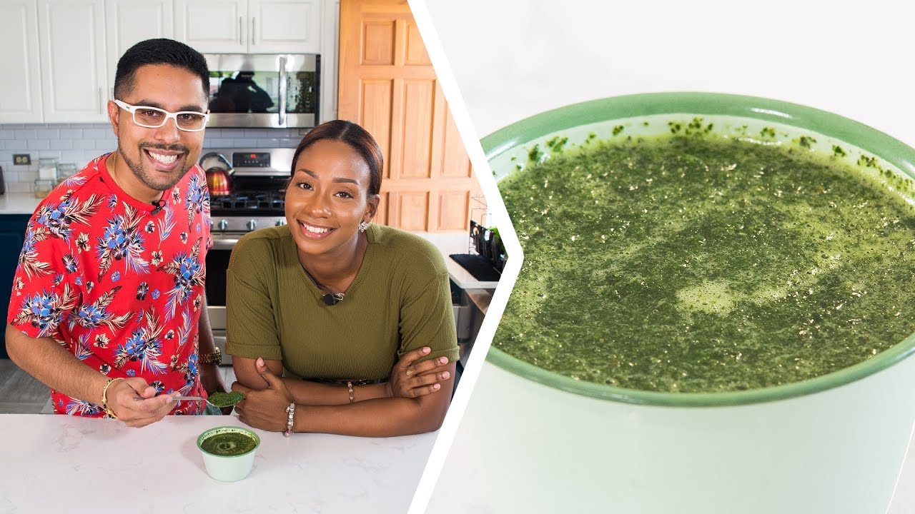 How To Make Trini Chadon Beni Sauce | Foodie Nation - YouTube