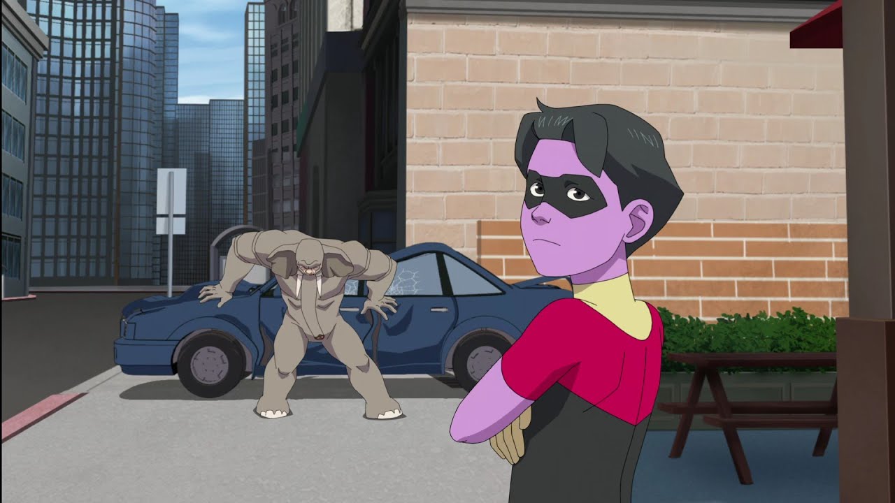 Oliver vs The Elephant Invincible season 3 episode 6 - YouTube
