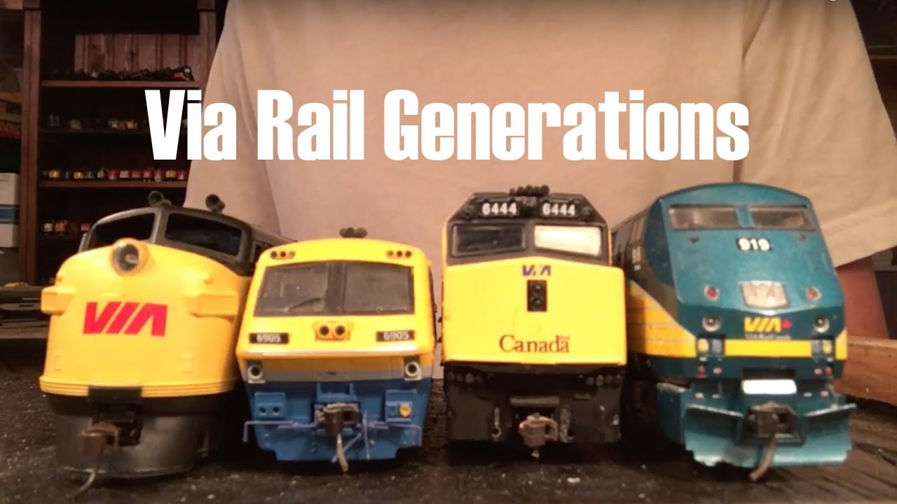 Via Rail Locomotive Generations - YouTube