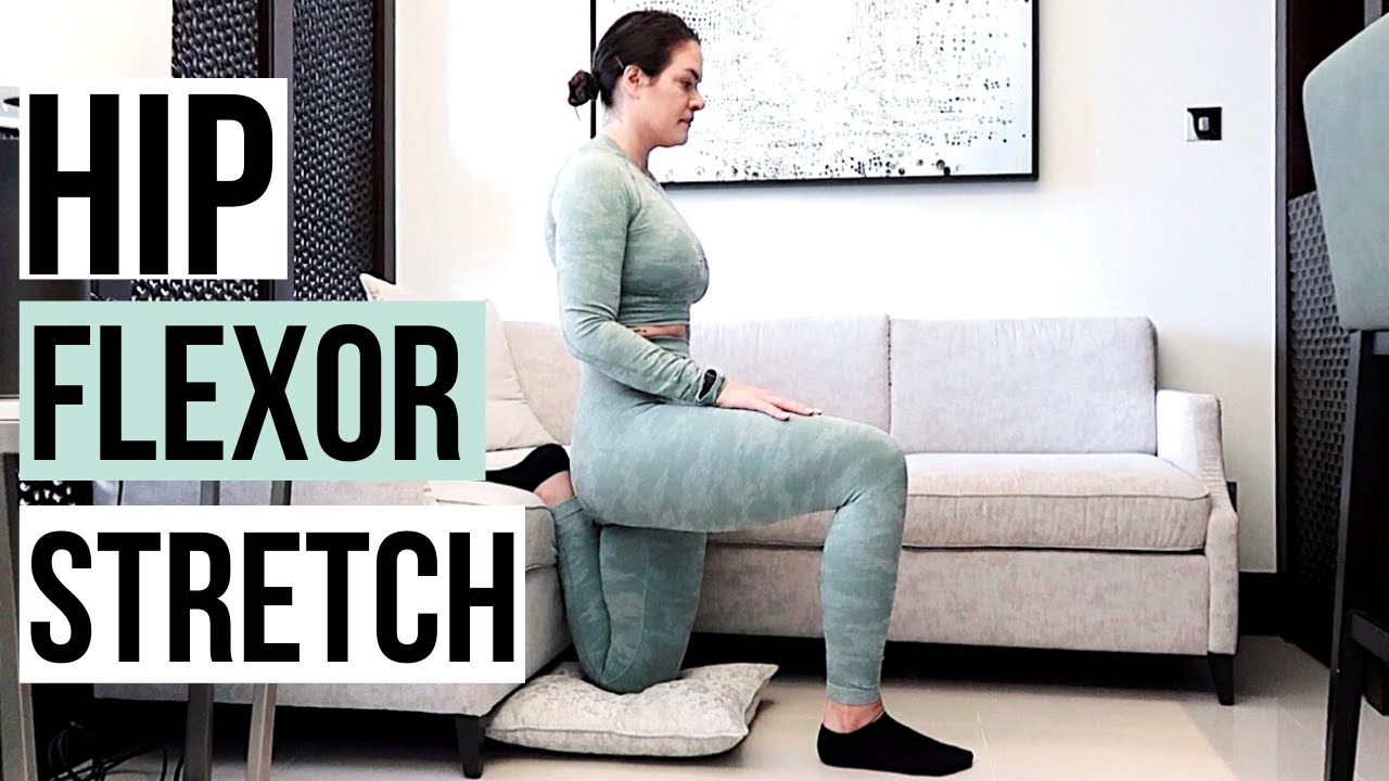Physio Hip Flexor Stretch ⎮ Release Tight Hips & Decrease Back Pain ...
