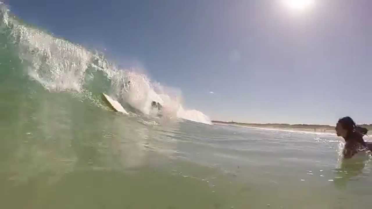 bodyboarding on small waves (gopro) - YouTube
