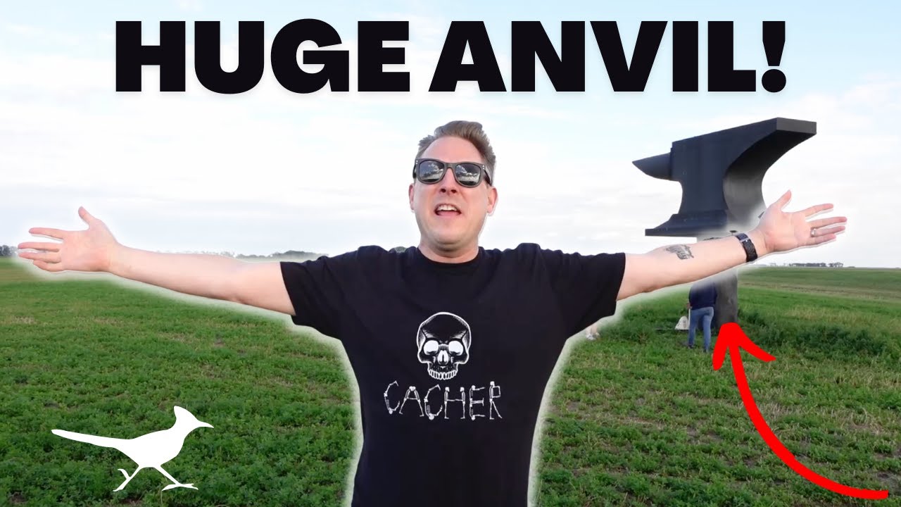 THIS GEOCACHE IS FOR THE ROAD RUNNER! (Huge Anvil!) - YouTube