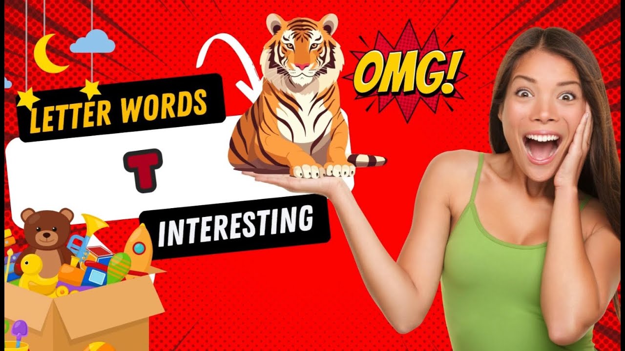 Letter T words | Learning English Vocabulary For Kids - YouTube