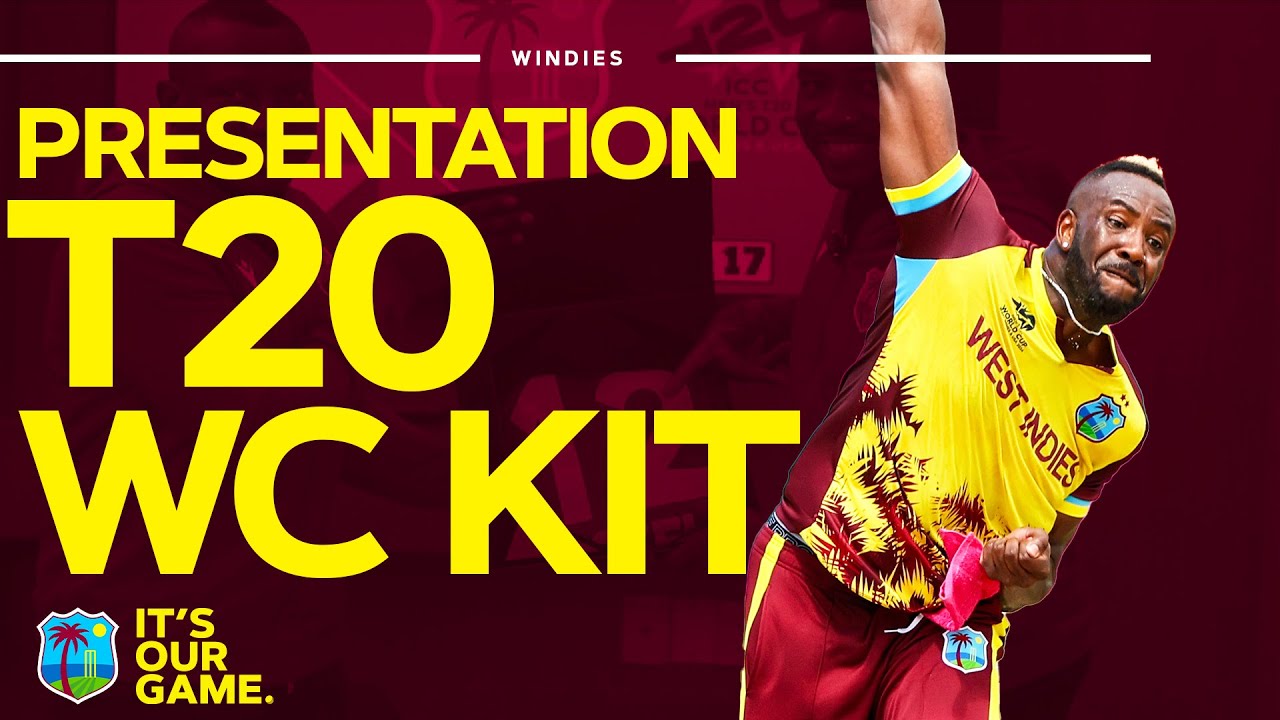 Captain Rovman Powell presents Andre Russell with his Official West ...