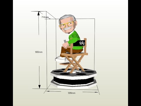 Stan Lee de papercraft - YouTube