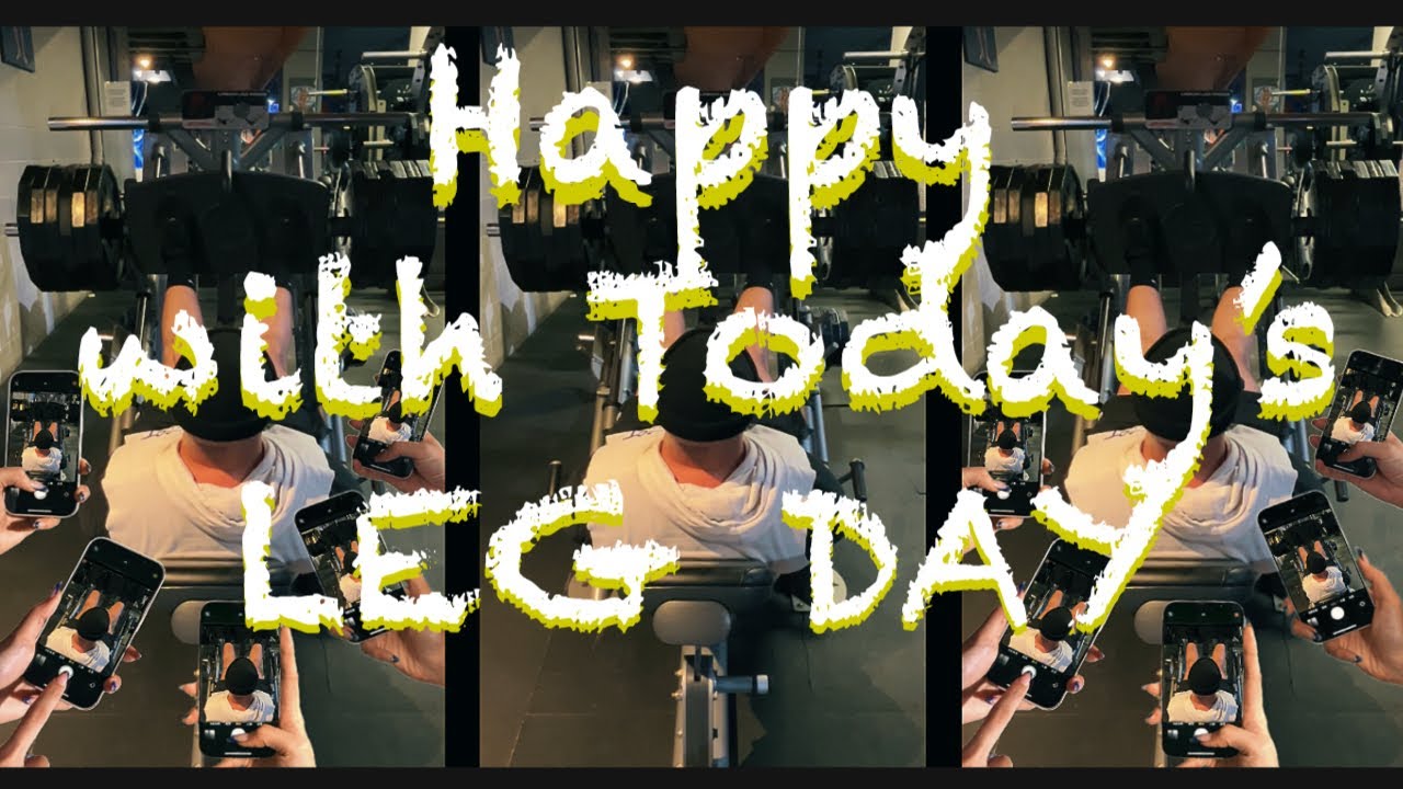 Happy w. The LEG Day I had! :) - Day 72 - YouTube