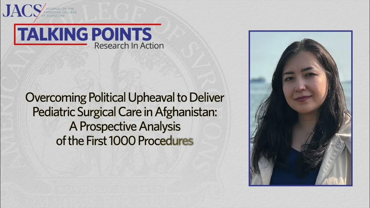 Pediatric Surgical Care in Afghanistan | JACS - YouTube