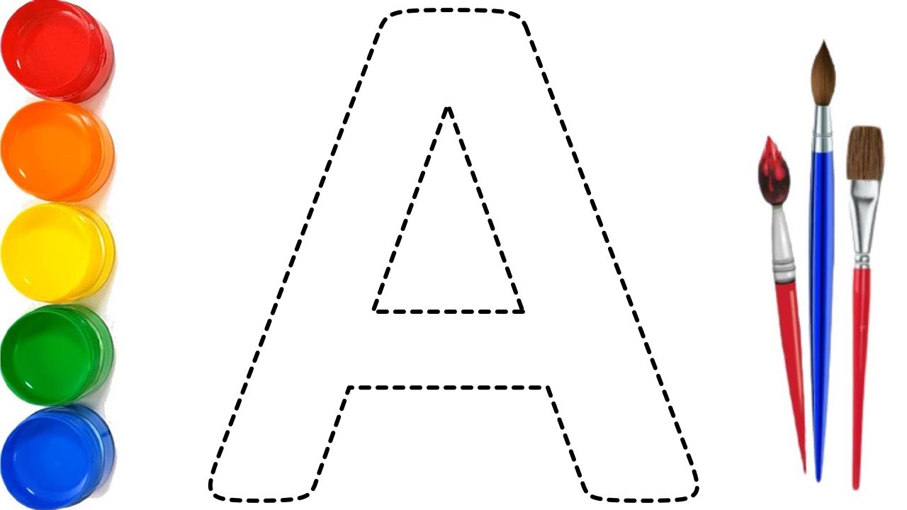 Phonics Song, How to Draw, Paint & Colour Alphabet A to Z for Kids ...