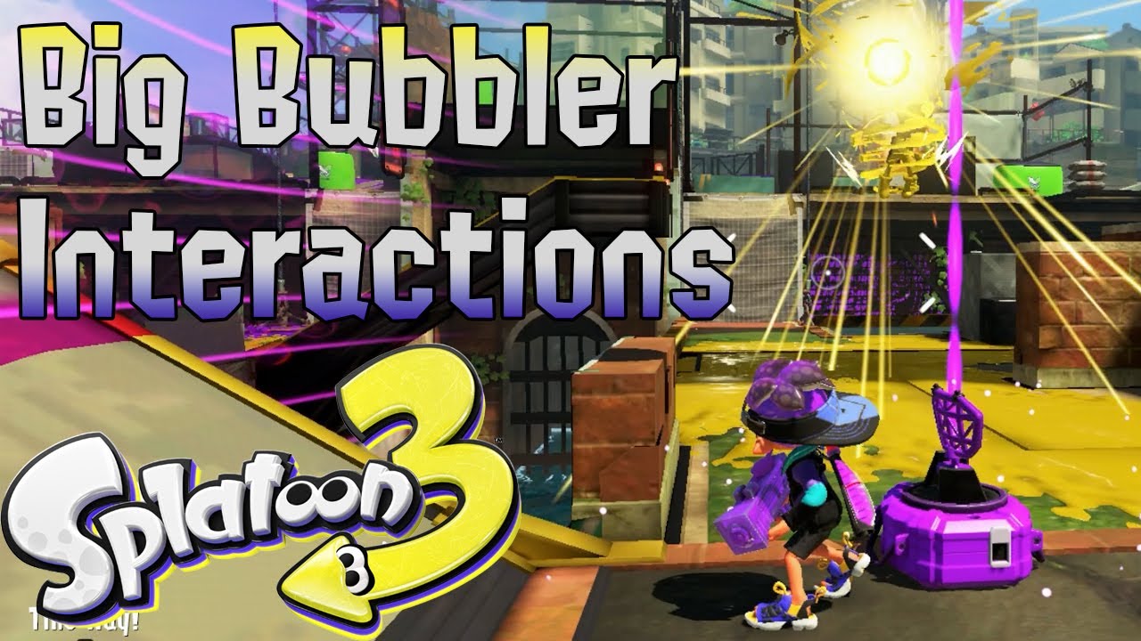 Big Bubbler Interactions - Splatoon 3 - YouTube