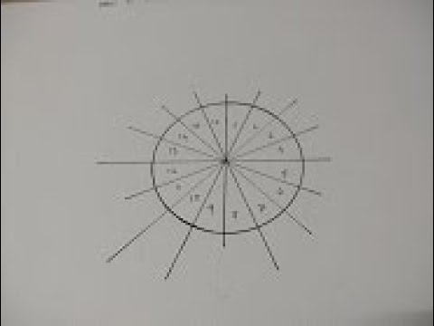 HOW TO MAKE A CIRCLE INTO 16 SECTIONS - YouTube