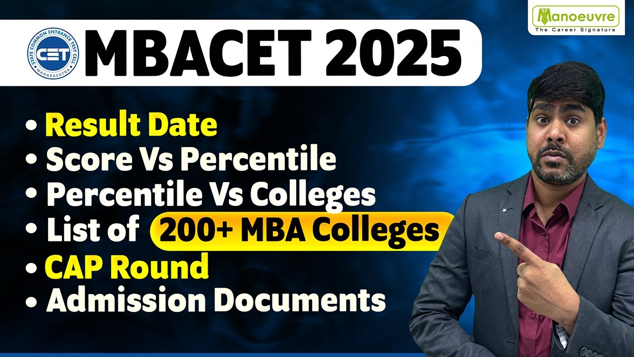 MAH MBA CET 2025 Result Date | Score Vs Percentile Vs College | Cap ...