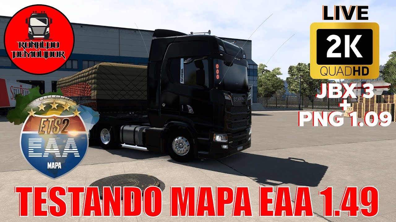 EURO TRUCK SIMULATOR 2 - MAPA EAA 1.49 - TESTANDO AS ATUALIZAÇÕES - YouTube