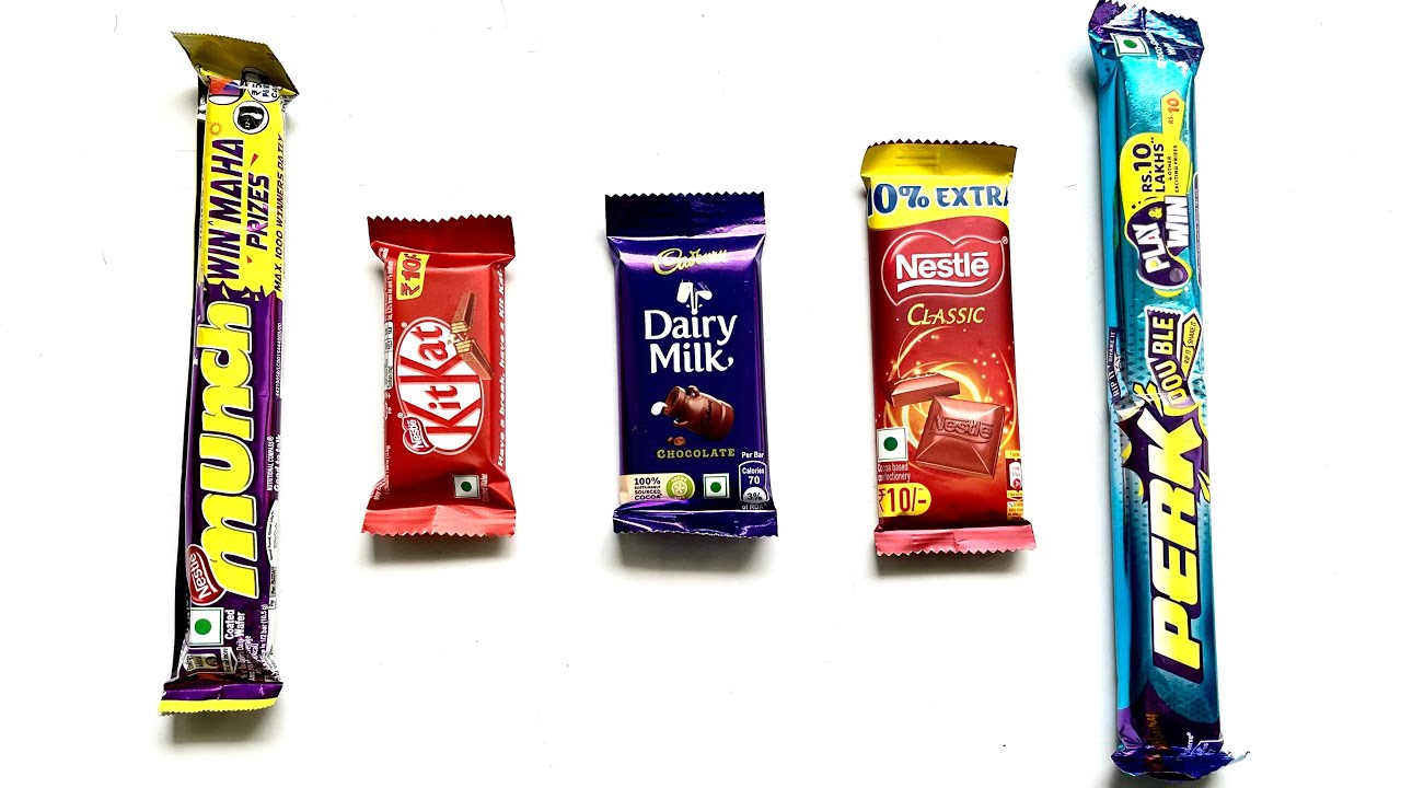 Munch vs Kitkat vs Dairymilk vs Nestle Classic vs Perk - YouTube