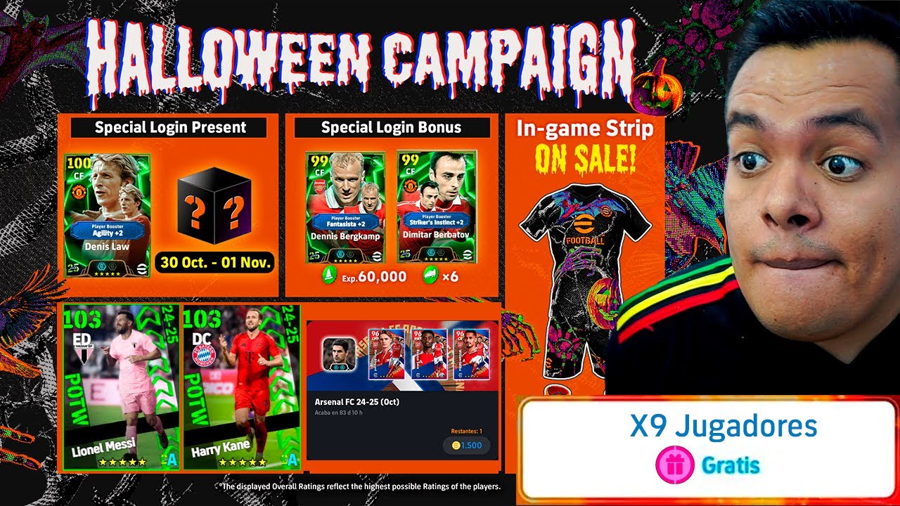 🎁REGALOS x HALLOWEEN | MESSI POTW 103 | NUEVO PACK PREMIUM ARSENAL ...