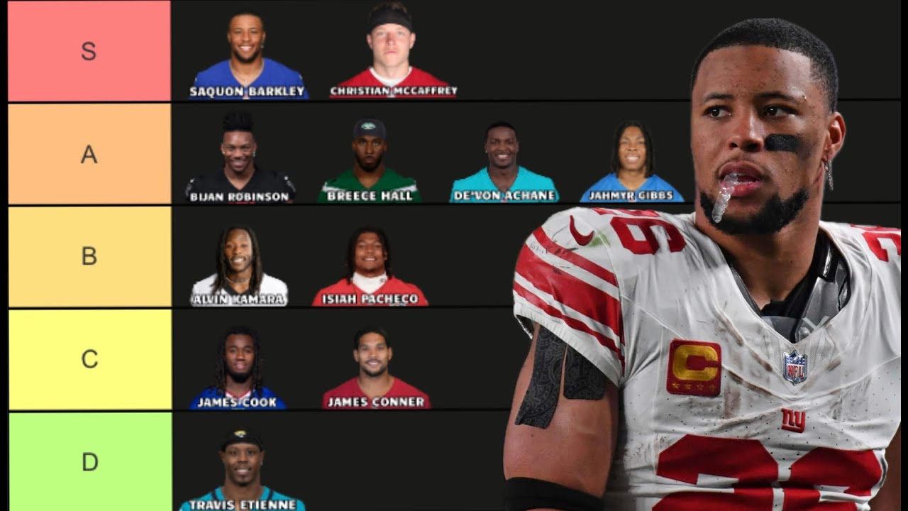 Top 24 RB Rankings & Tiers for 2024 Fantasy Football - YouTube