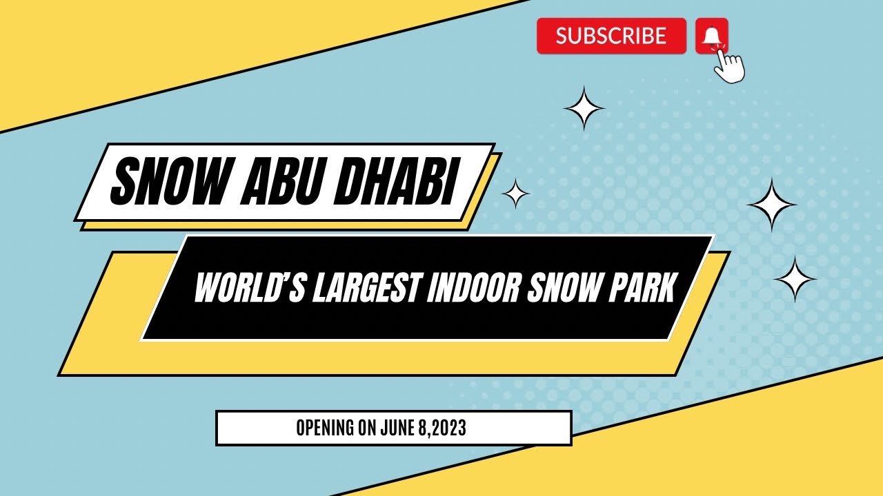 Largest Ice Park in UAE | Snow Park Abu Dhabi - YouTube