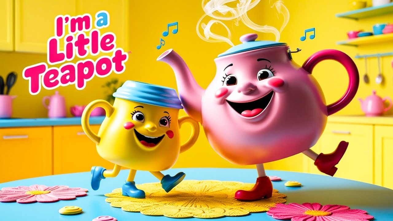 I Am A Little Tea Pot | Nursery Rhymes | 15 Minutes Loop ...