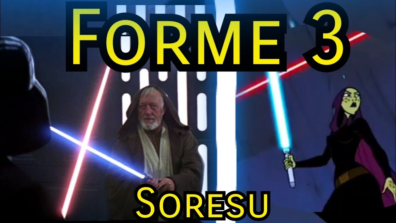 EXEMPLE combat sabre laser FORME 3 le SORESU - YouTube