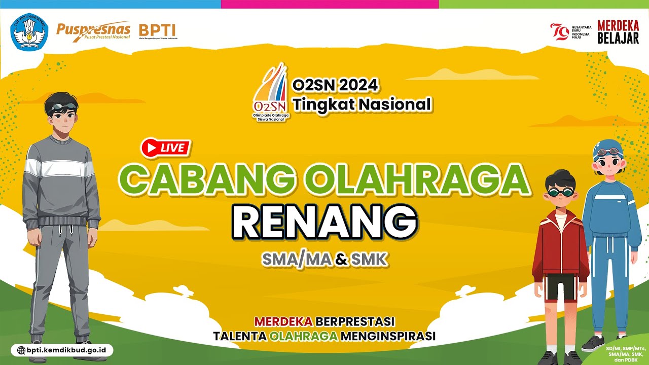 Olimpiade Olahraga Siswa Nasional (O2SN) Cabang Olahraga Renang Jenjang ...