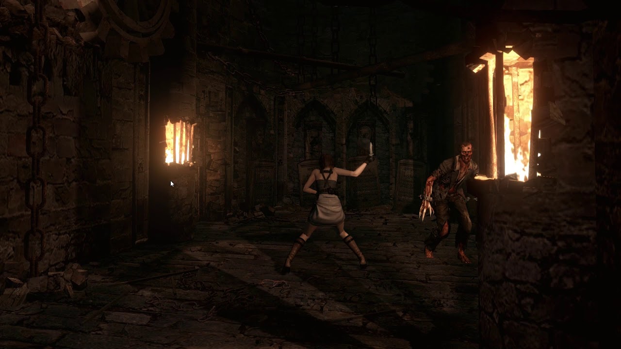 Resident Evil Remake HD - Crimson Head Prototype 1 (Knife Only) - YouTube
