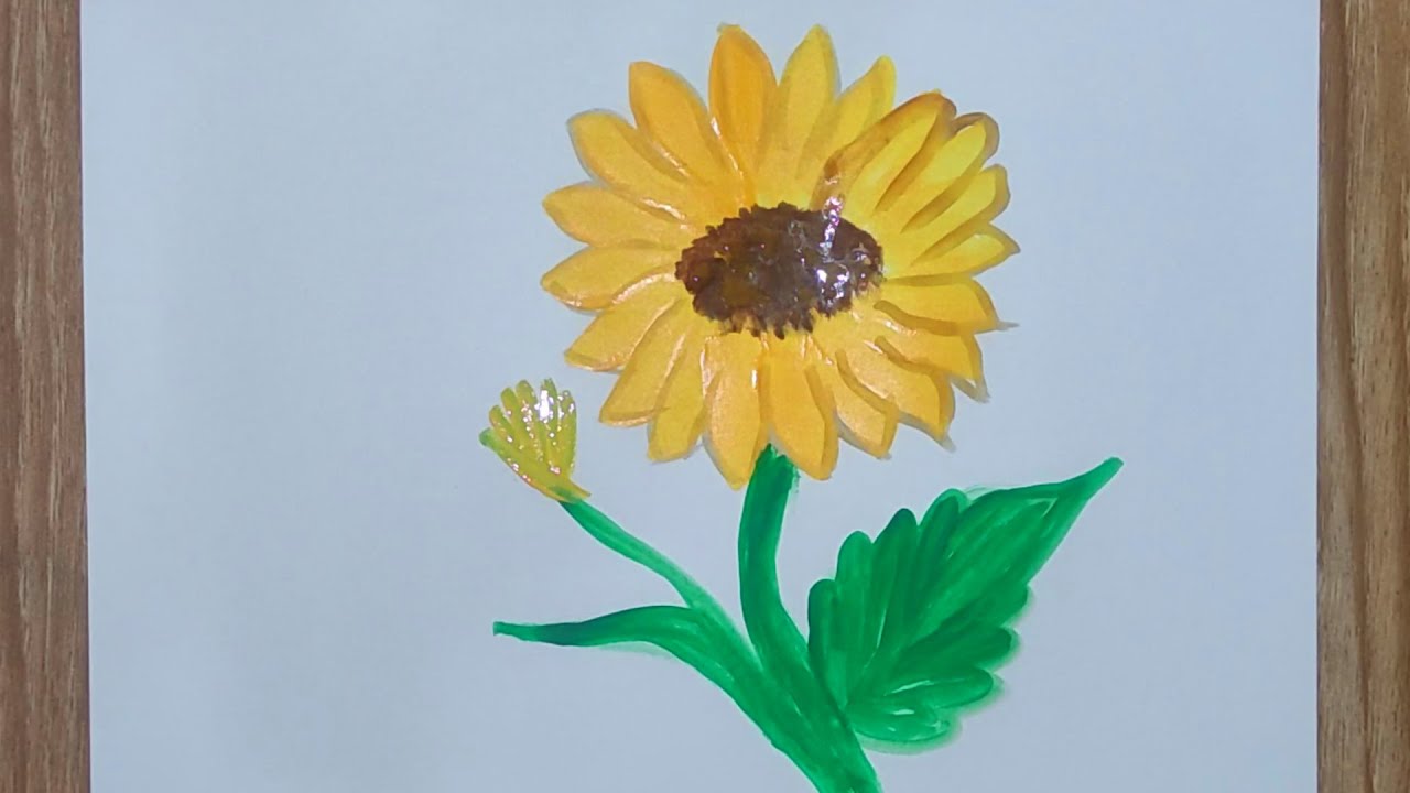 Sunflower Drawing || How To Draw Sunflower Step By Step || Easy ...
