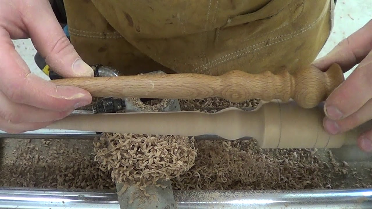 Woodturning a Traditional Scottish Porridge Spurtle from Beech - YouTube