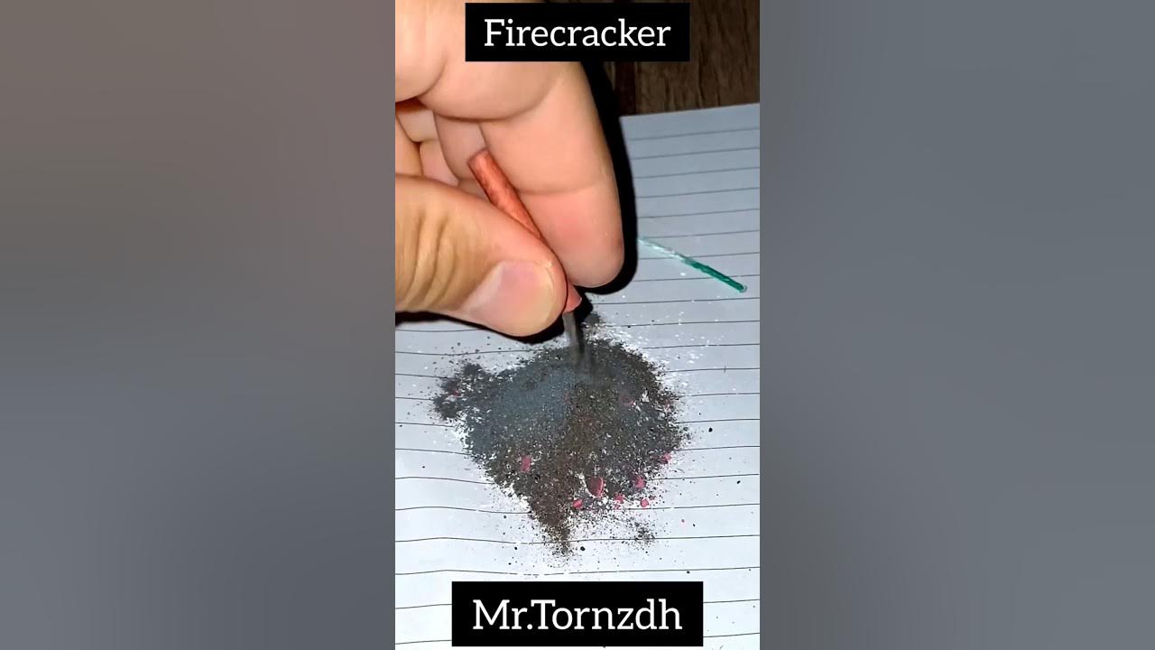 DIY firecracker using small red firecrackers #firecrackers #crackers #experiment #fireworks # ...