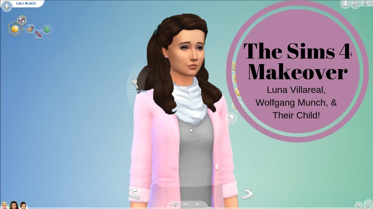 Sims 4 Makeover: Luna Villareal, Wolfgang Munch, & Their Child! - YouTube