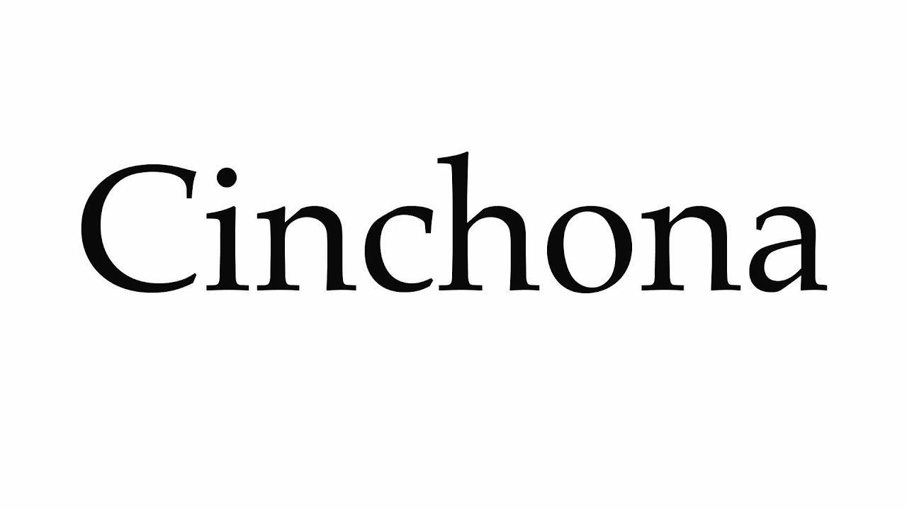 How to Pronounce Cinchona - YouTube