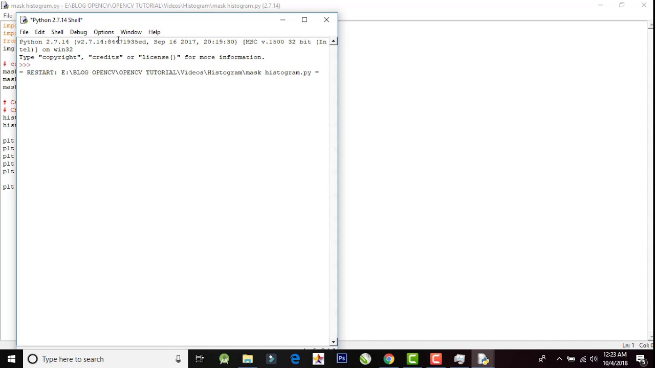 Histogram on OpenCV Python - YouTube