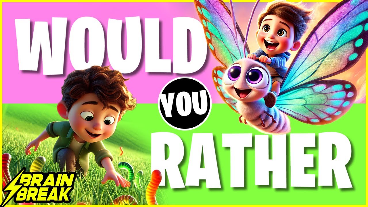 Spring Brain Break ⚡️ Would You Rather ⚡️ Freeze Dance for Kids ⚡️ Just ...