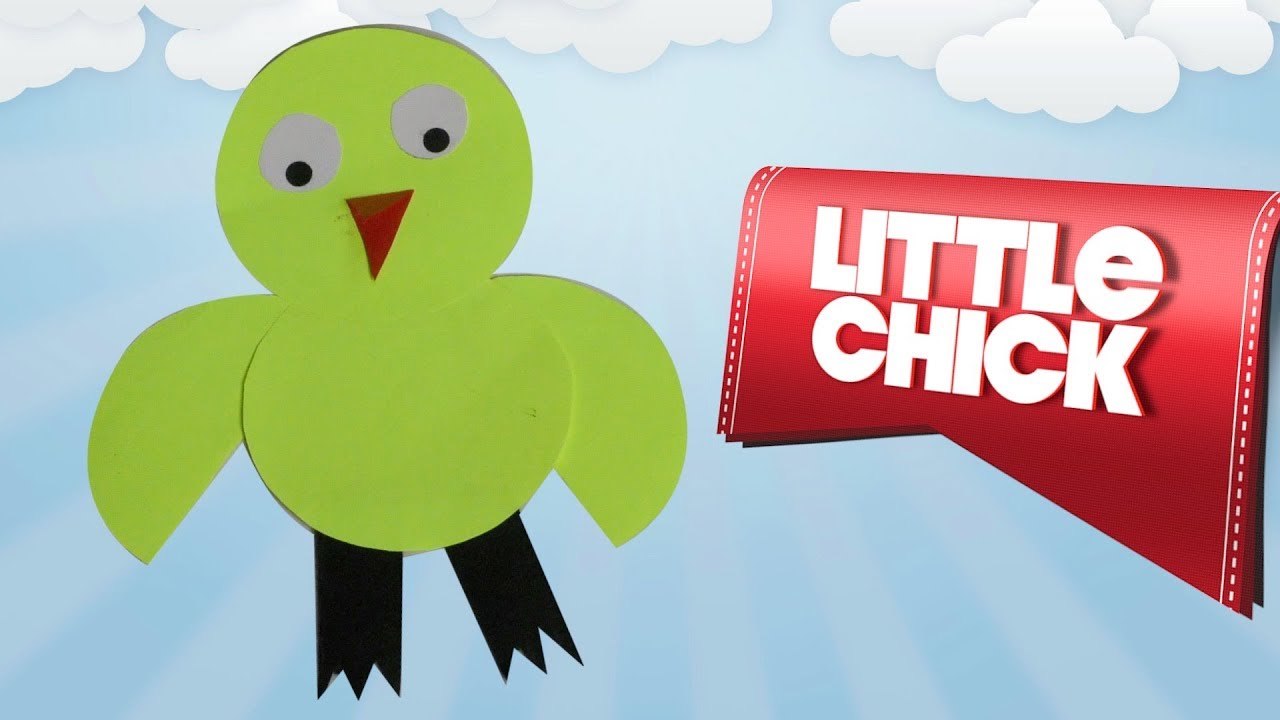 How to Make a Colorful Paper Chick | Wall Decoration Ideas with Paper ...
