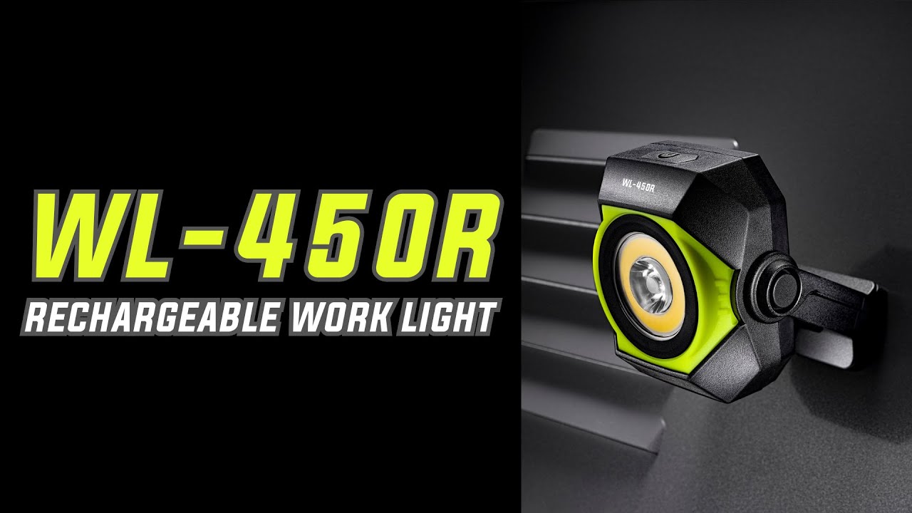 Unilite WL-450R Rechargeable Work Light - Product Overview - YouTube