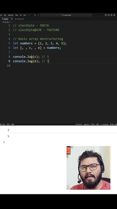 Array Destructuring In Javascript Important Topic Coding Programming Javascript React