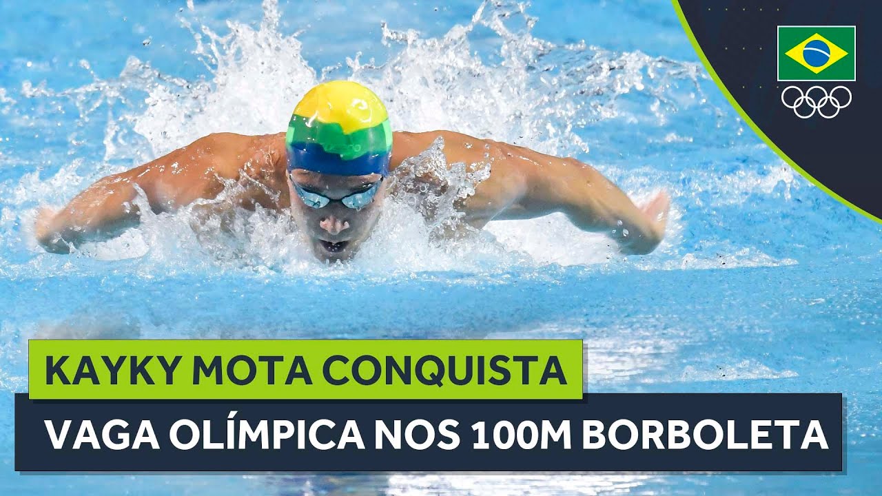 Kayky Mota conquista vaga olímpica nos 100m borboleta - YouTube