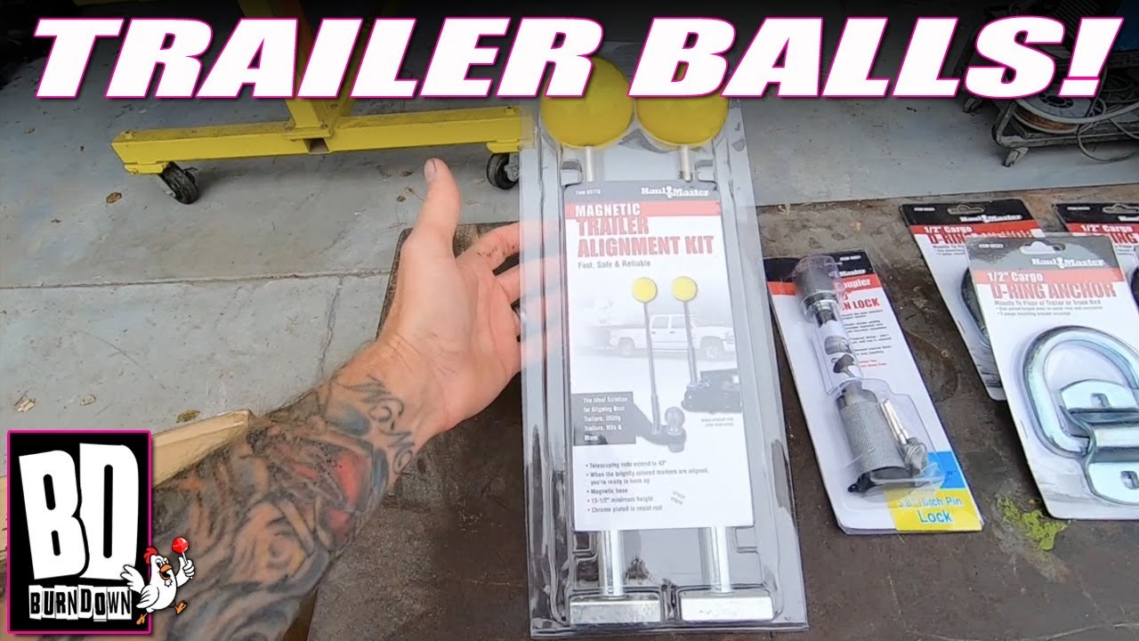 Flat Bed Trailer Box Install (Trailer Balls) - YouTube