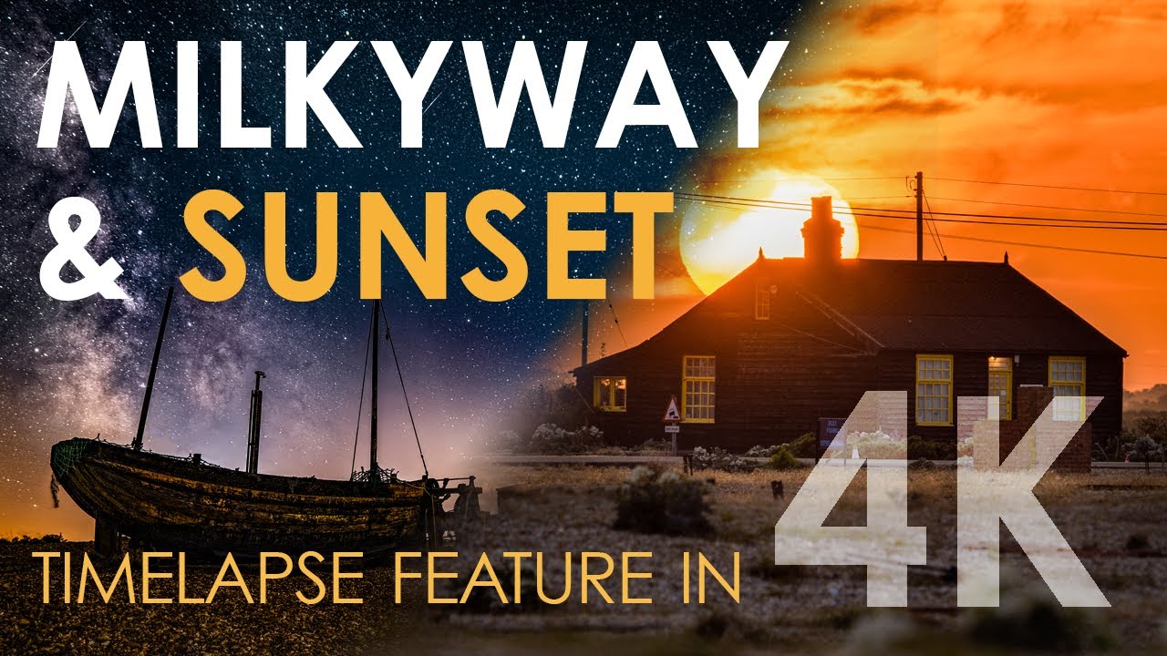 Sunset timelapse in 4k. Milkyway timelapse in 4k. Kent sky timelapse in ...