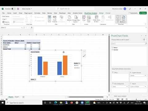 How to create Frequency distribution for 2 categorical data by using Excel Pivot Table - YouTube
