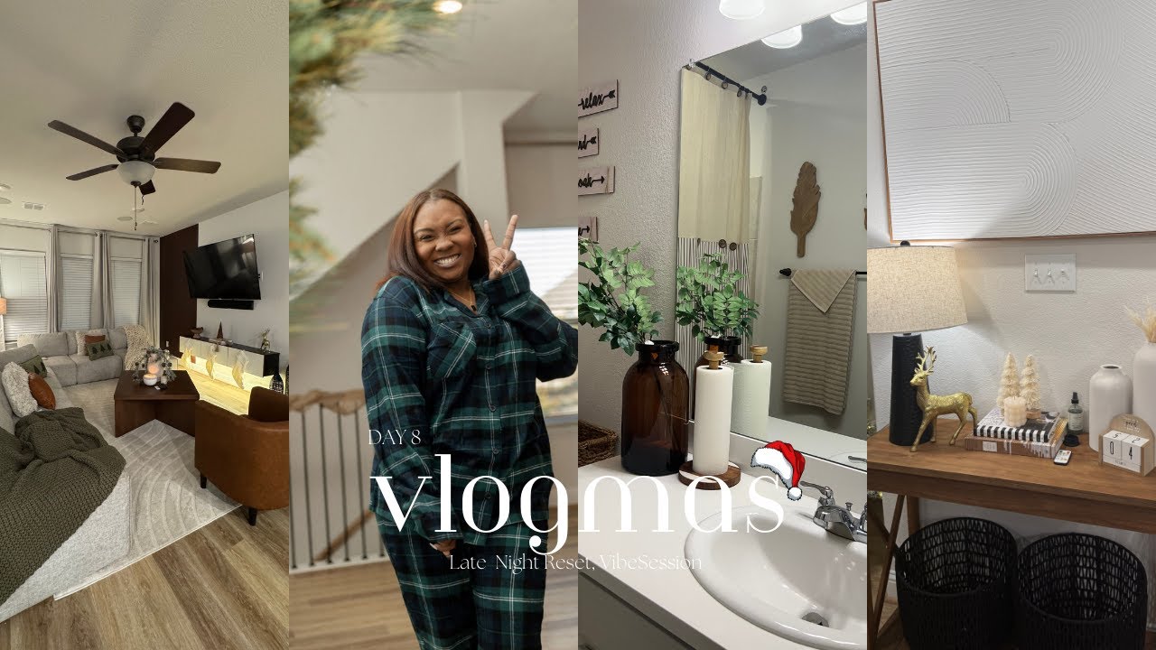 Vlogmas Day 8 | Let's Vibe Out & Reset This House - Cleaning Motivation ...