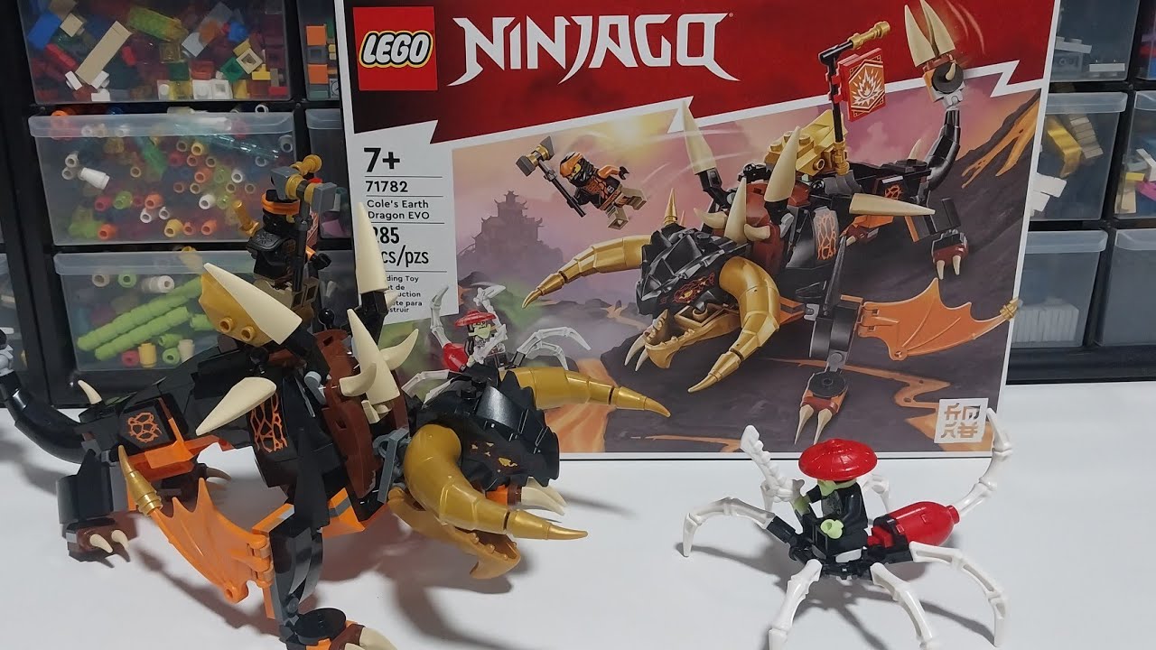 LEGO Ninjago Cole' s Earth Dragón EVO - review y umboxing - YouTube