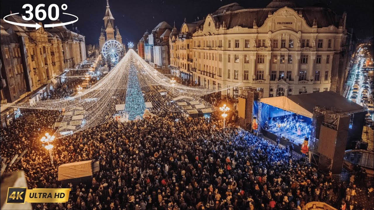 Explore Timișoara Christmas Market in 360 VR | Romania’s Holiday Magic ...