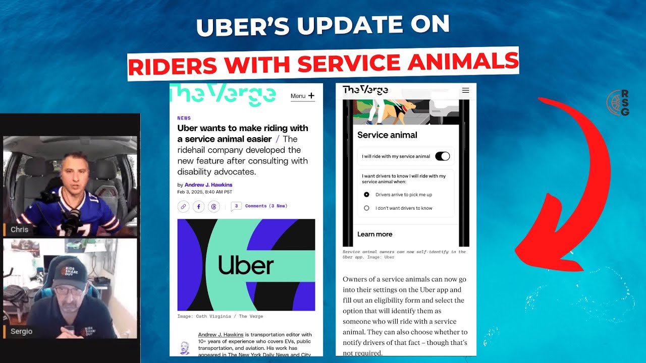 Uber's UPDATE For Riders With Service Animals - YouTube