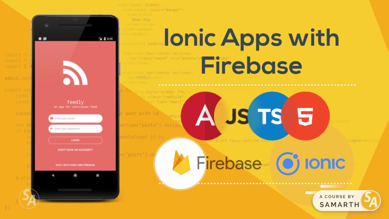 Ionic Apps with Firebase - Pre-launch Offer on CodeSmash.io - YouTube