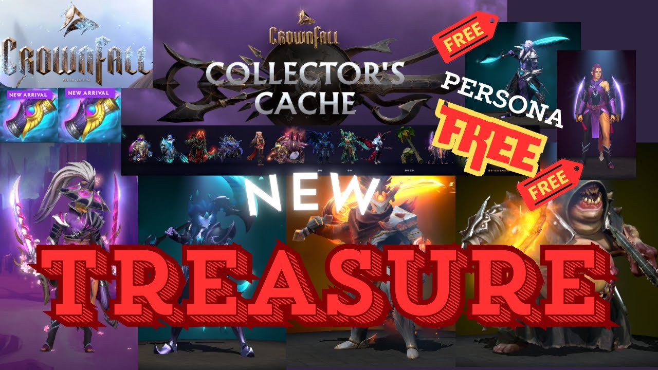 CROWNFALL COLLECTOR'S CACHE TREASURES 2024 | DOTA 2! | GRATIS PERSONA ...